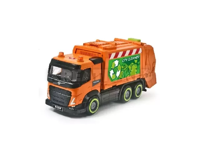 Egyéb kisautók - City Truck - Dickie Volvo játék munkagép kukásautó