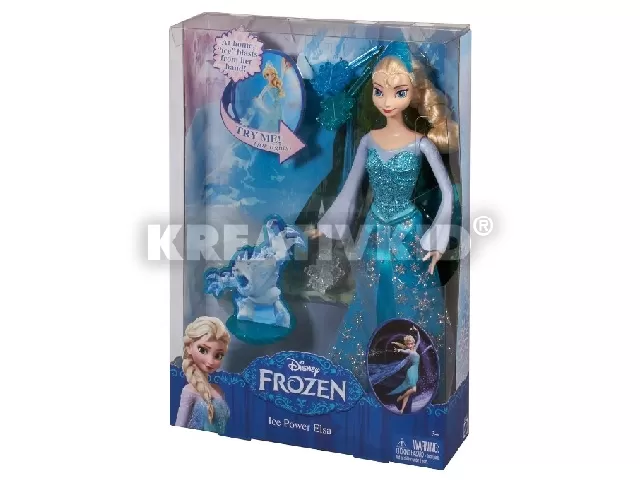 WaltDisney - Disney Jégvarázs Elsa baba világító jégkristállyal