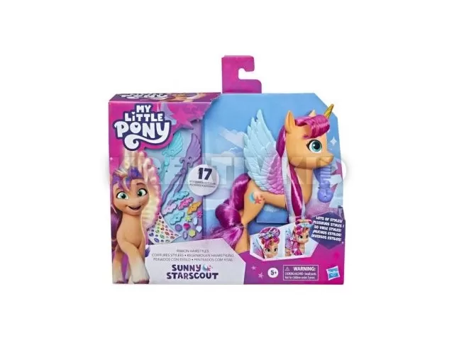 My Little Pony - Én kicsi pónim: Hajdekoráló szett Sunny figurával