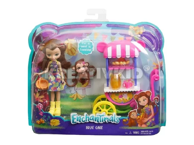 Egyéb babák - EnchanTimals baba közepes szett - Merit Monkey