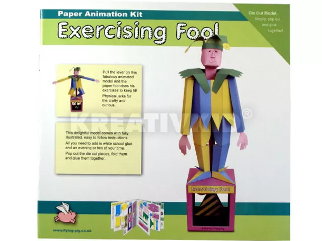 Papírmodellek, papírjátékok - Mozgó papírjáték - Udvari bolond