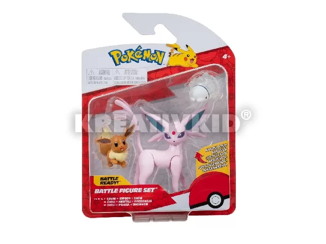 pokemon - Pokémon 3 db-os figura Eevee, Snom, Espeon