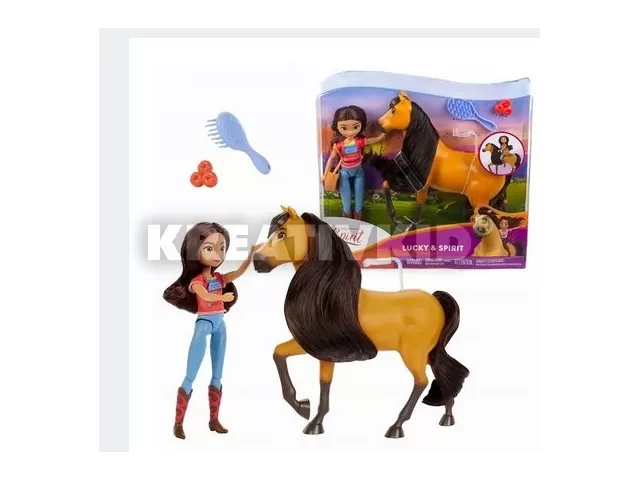 Szilaj - Spirit - Szilaj paripa és lovasa szett Lucky és Szilaj